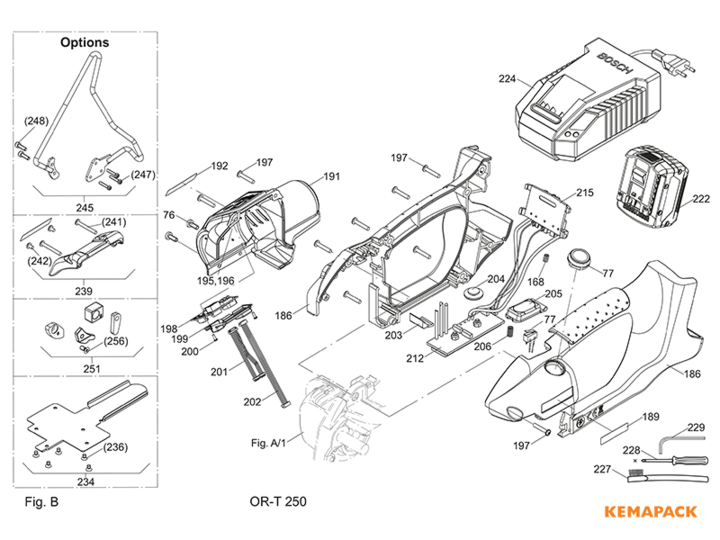 Akku-Umreifungsgerät Orgapack OR-T250 / OR-T 250 - zur Palettenumreifung